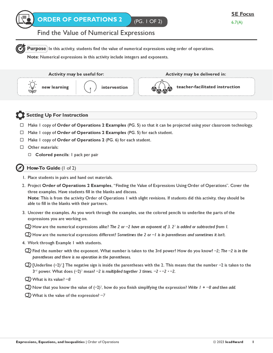 mathmark Individual grade levels [6, 7, 8] – lead4ward